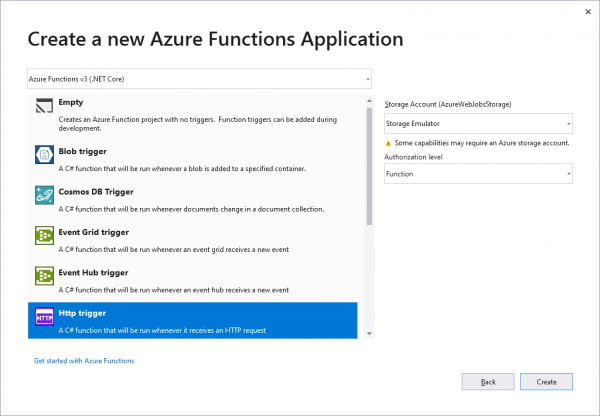 Create a project for Azure Function in F# and Visual Studio 2019 - PureSourceCode