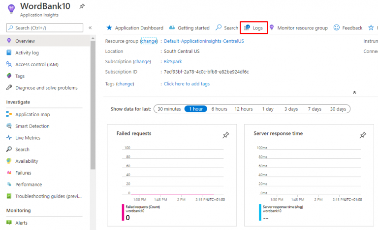 Application Insights: select and filter - PureSourceCode