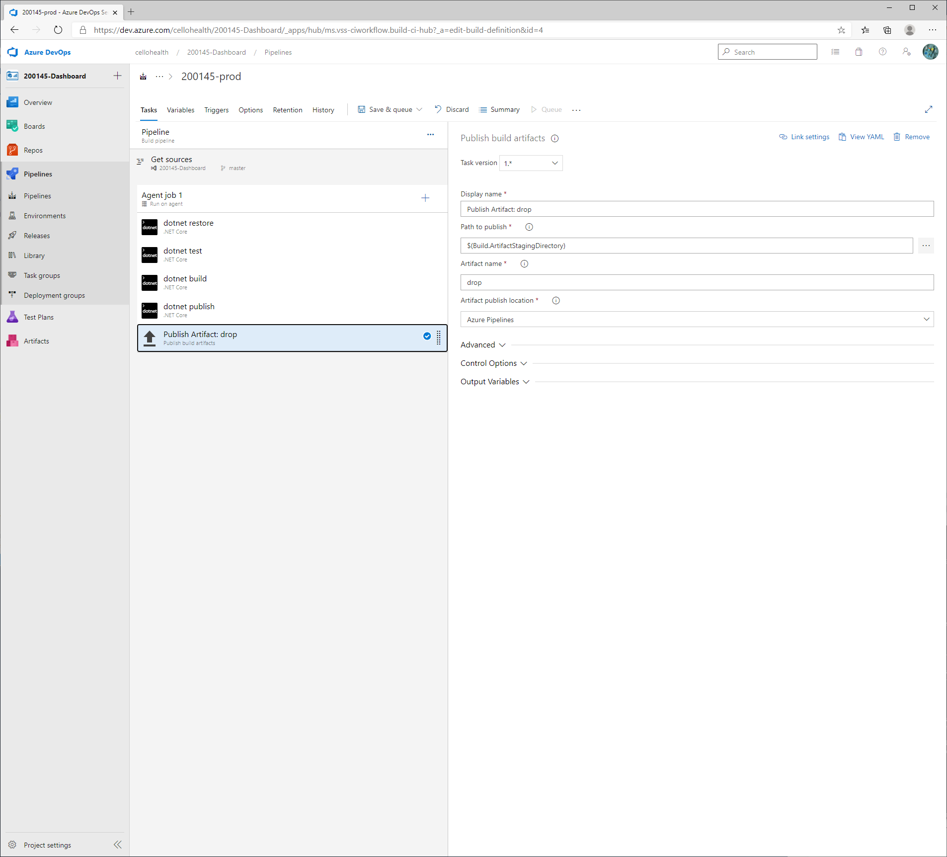 Azure DevOps releases AppServices - PureSourceCode