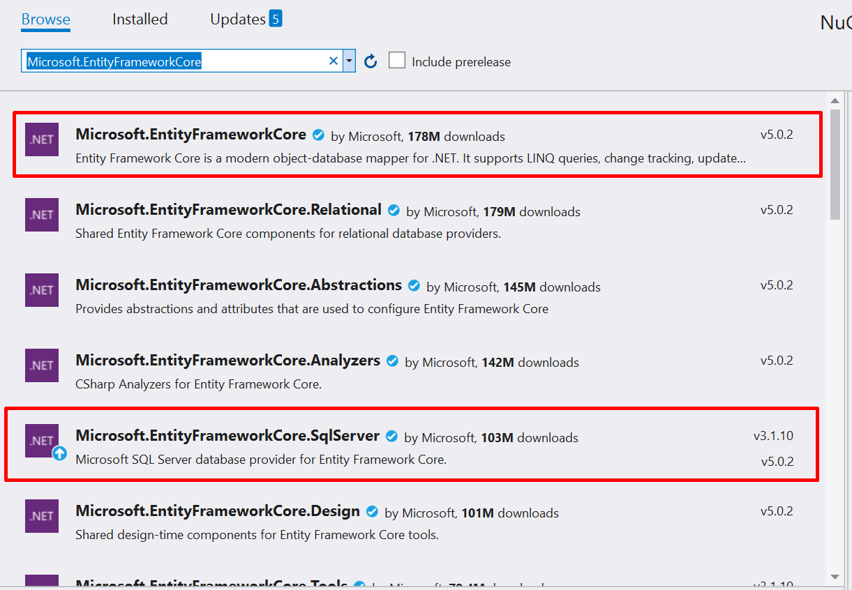 Create Database From Model Using Efcore Puresourcecode