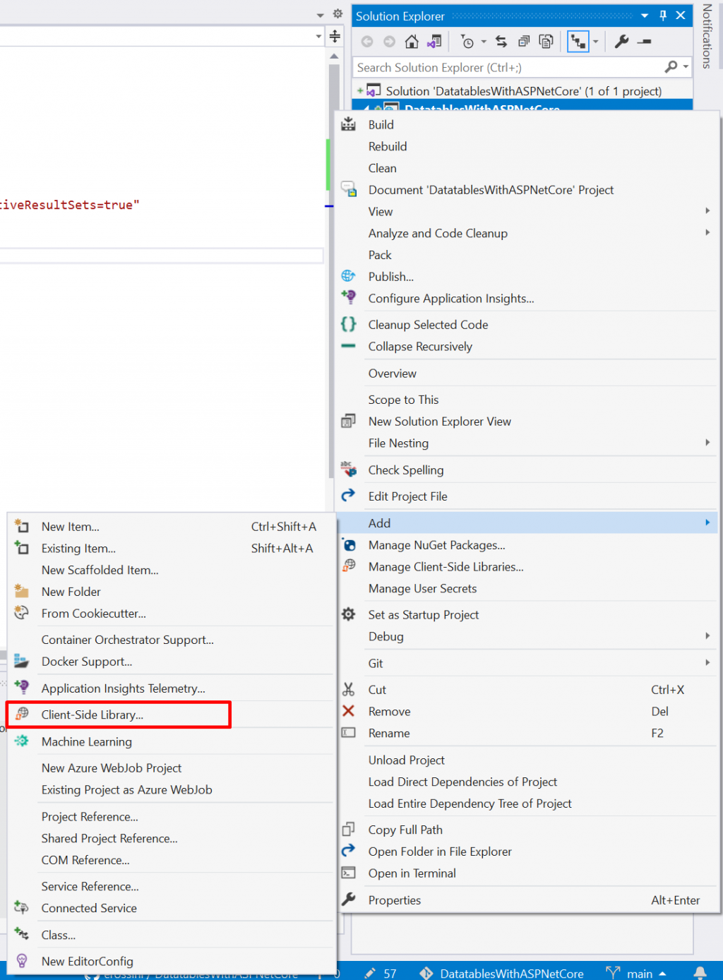 Datatables in ASP.NET Core Server-Side - PureSourceCode