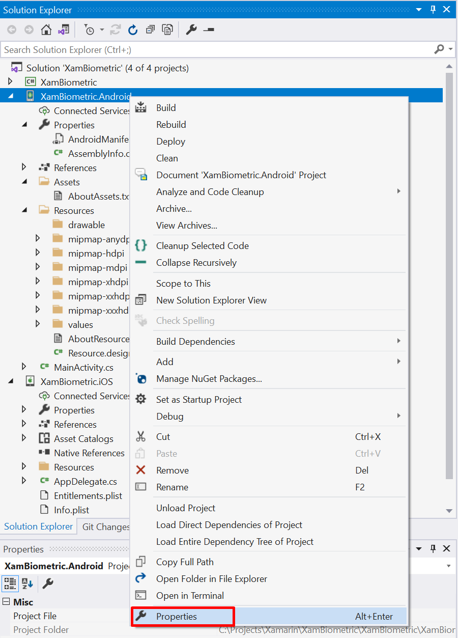 Using biometric identification in Xamarin Forms - PureSourceCode