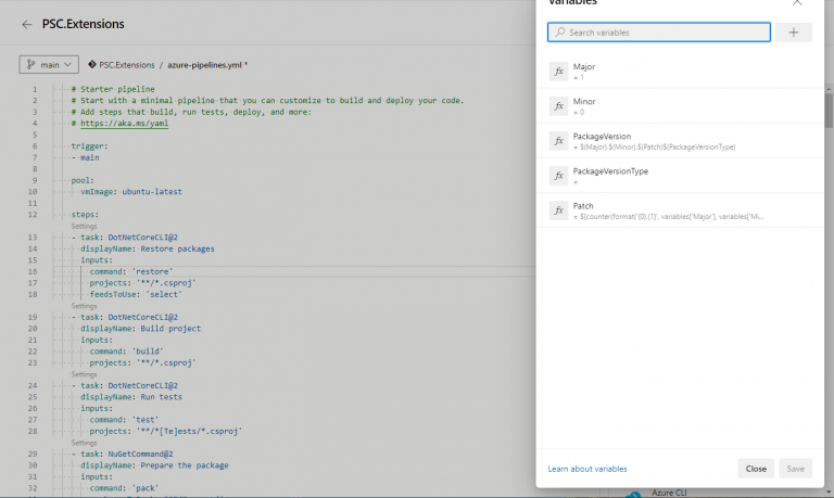 NuGet package versioning with DevOps - PureSourceCode