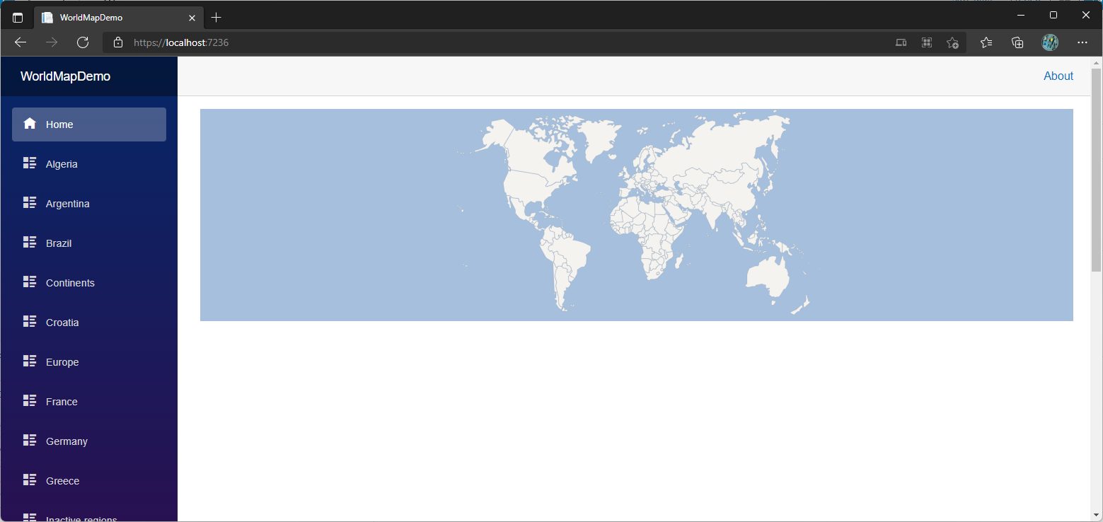 World Map component for Blazor - PureSourceCode