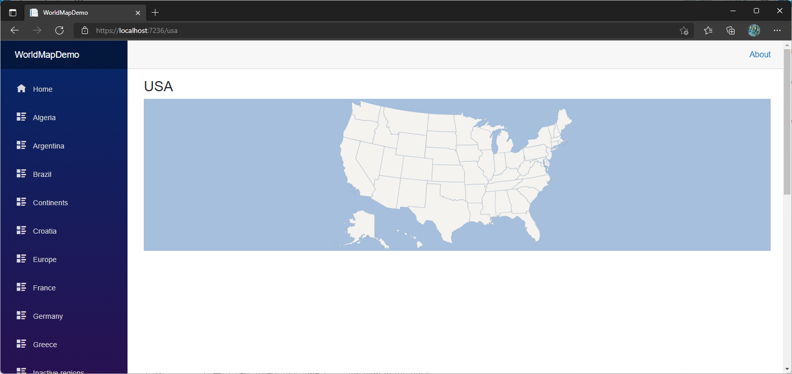 World Map component for Blazor - PureSourceCode